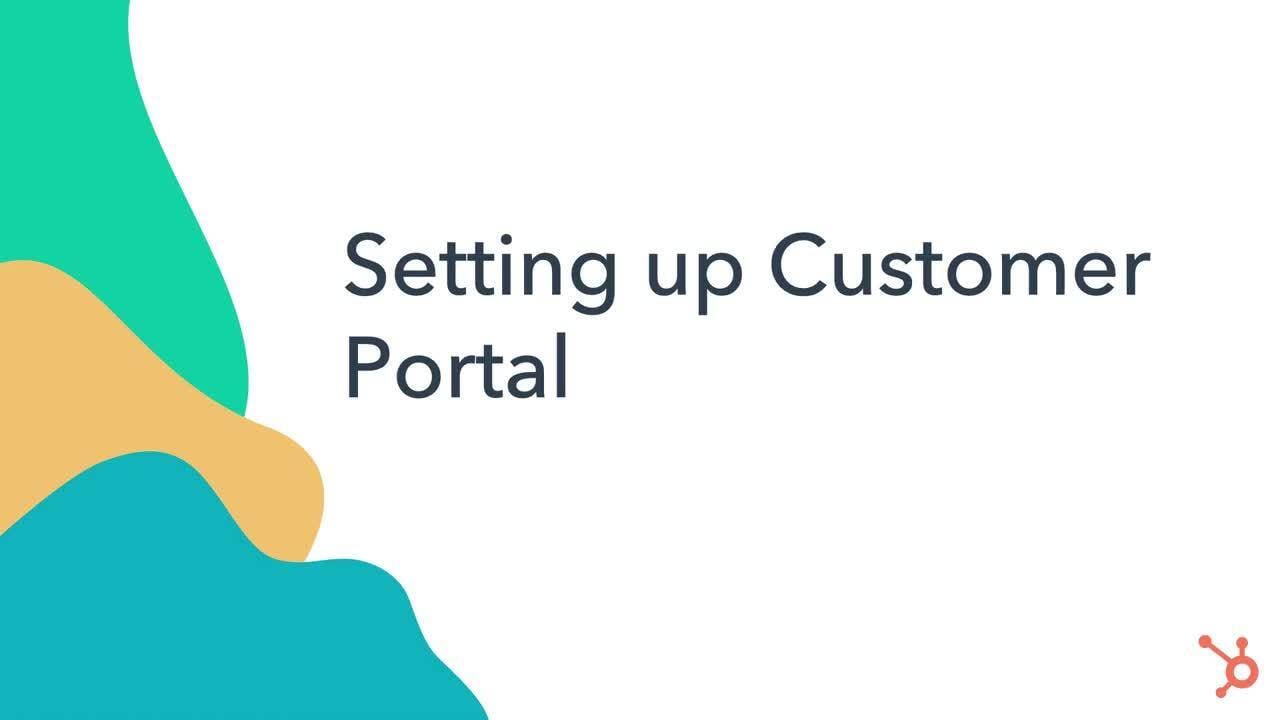 Setting up Customer Portal
