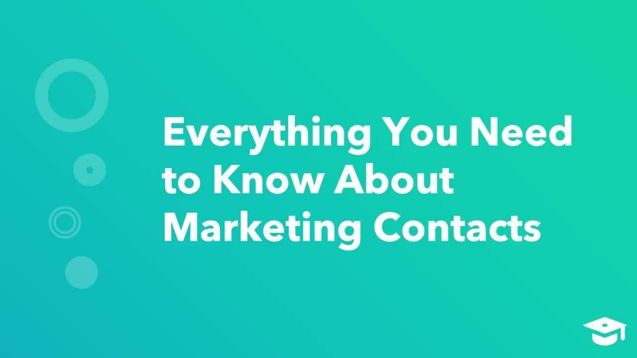 Exploring HubSpot Marketing Contacts
